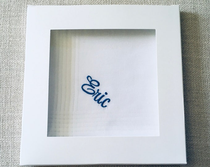 Vintage Quilted Hanky Box Baby Blue Handkerchiefs Hankies ...