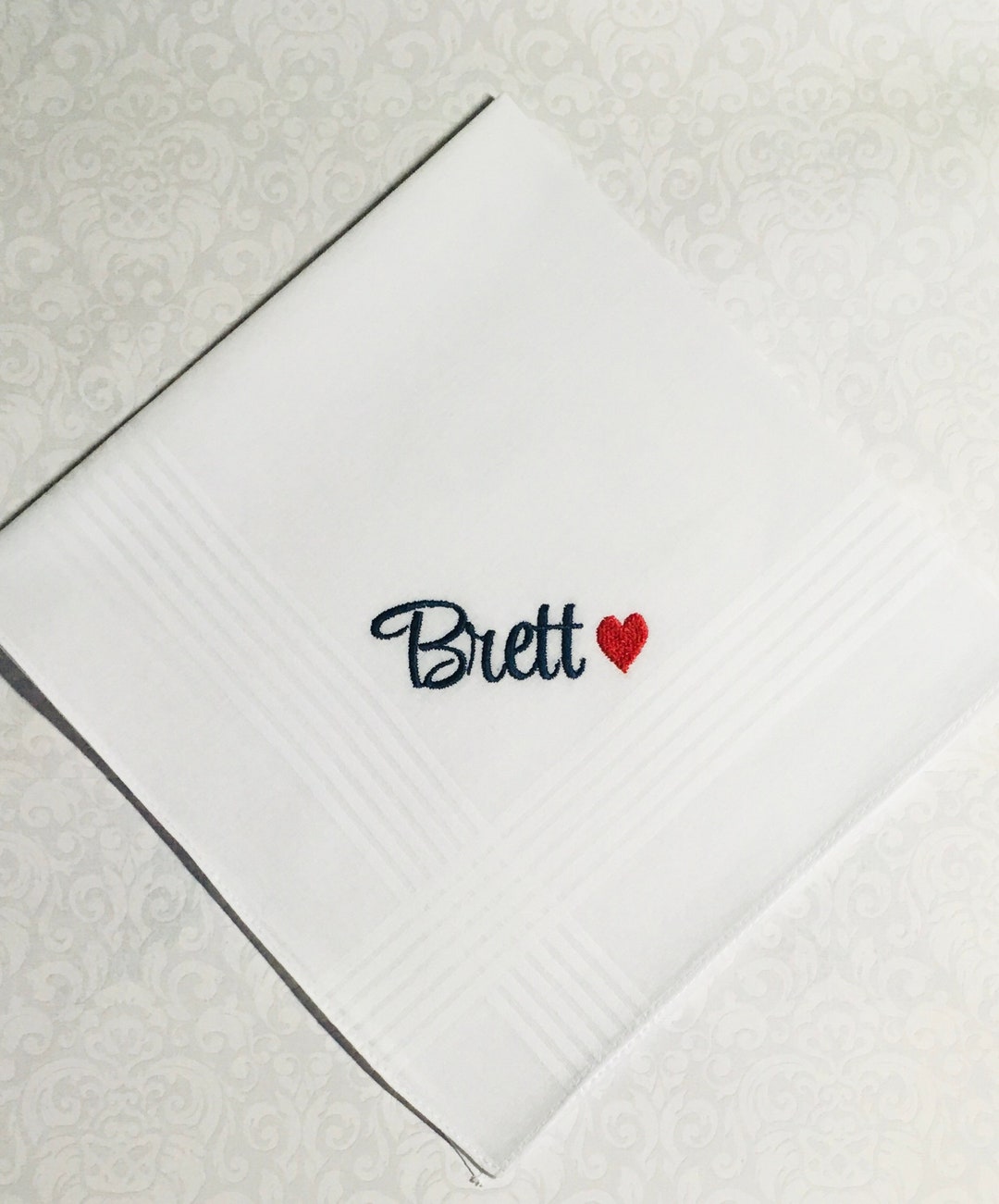 PERSONALIZED EMBROIDERED Mens Handkerchief With Name/phrase - Etsy
