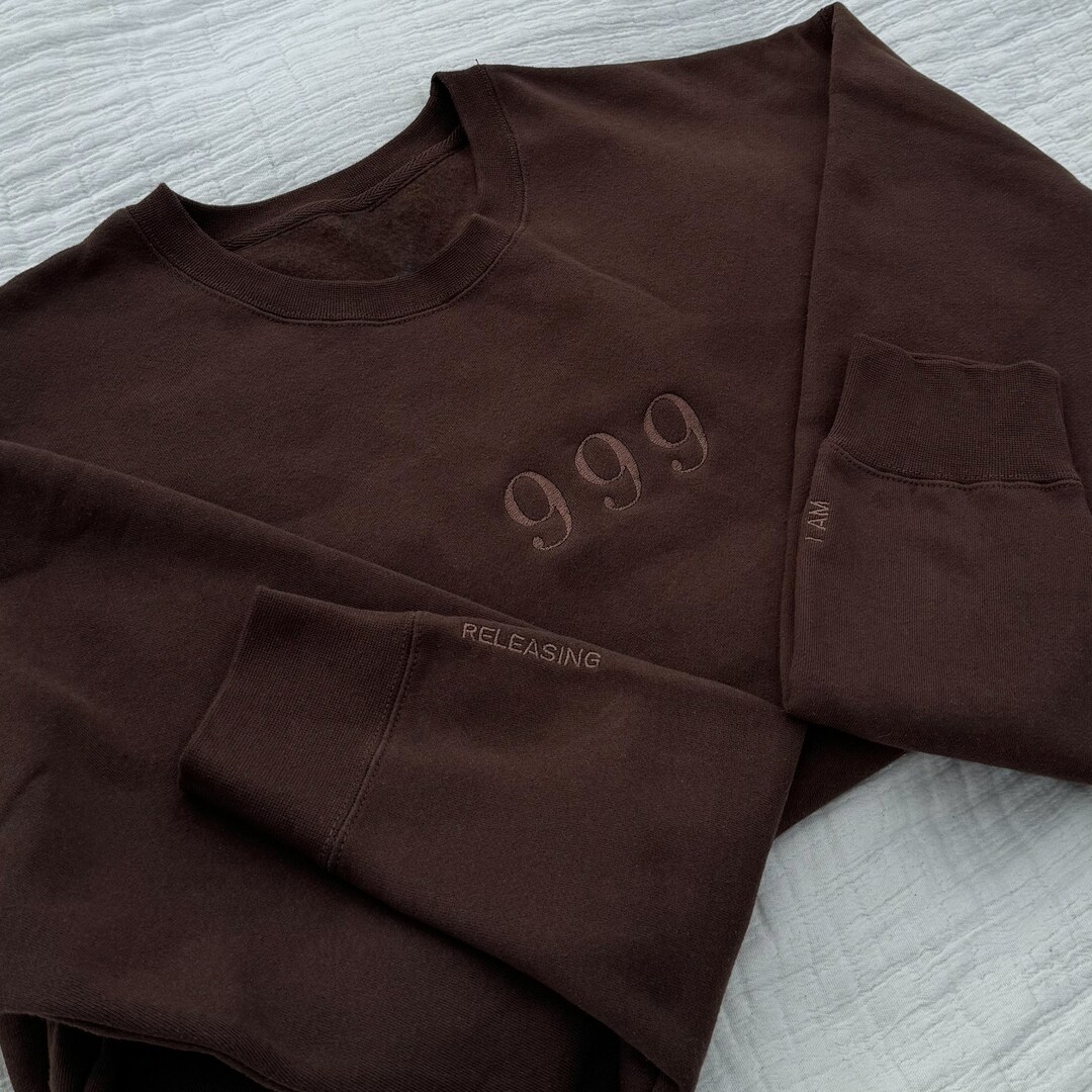 Angel Numbers, Angel Number Sweatshirts, 999, Embroidered Sweatshirt ...