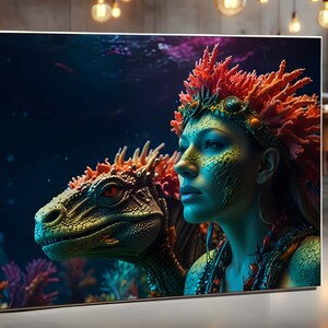 Princess Atlanteans Canvas Print, Artwork of the Lost Kingdom of ...