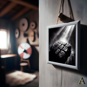 Nordic Runes Canvas Print - Ancestral Mythology Wall Art - Light in ...