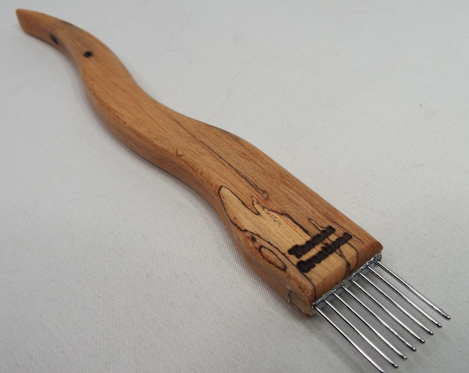 Travel Weaving Beater, SPALTED PECAN, Weaving Beater, Tapestry, Beater ...