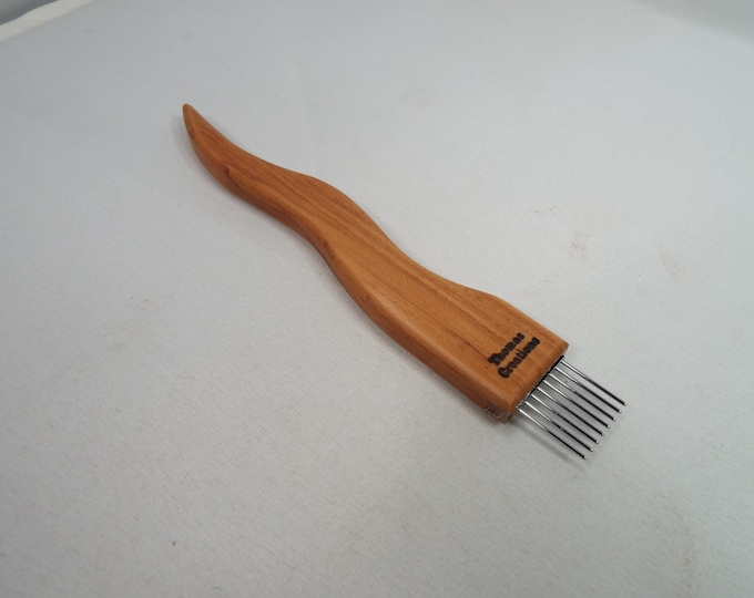 Travel Weaving Beater, Pecan, Tapestry Beater, Tapestry, Weaving, Small ...