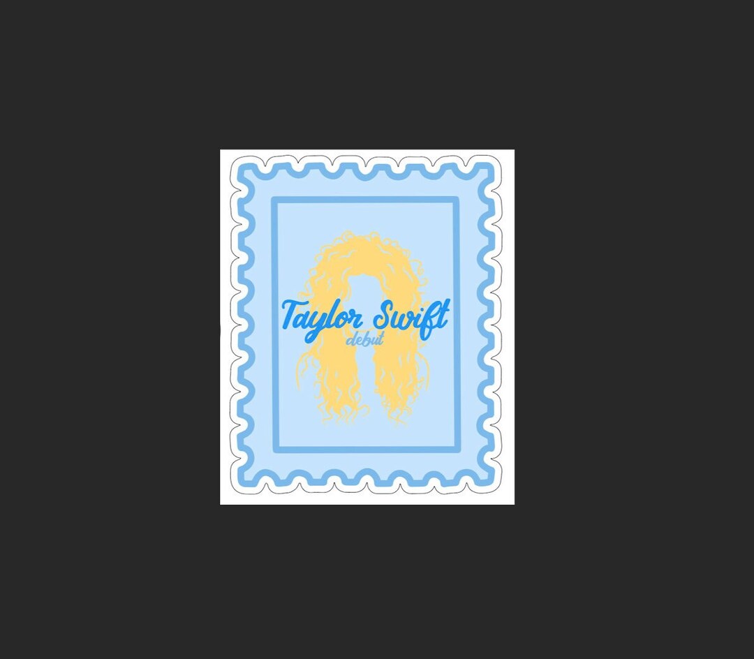 Taylor Swift Debut Album Stamp Sticker - Etsy