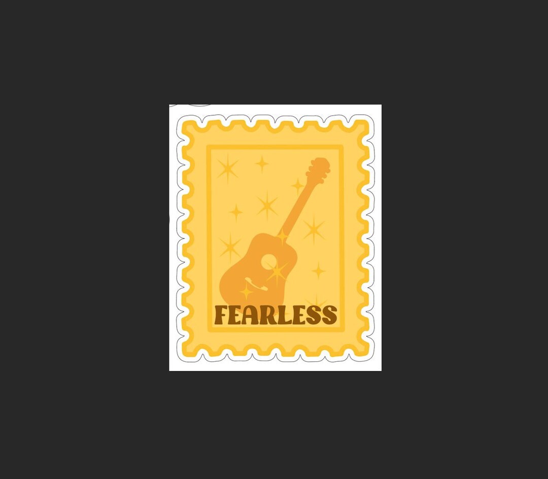 Taylor Swift Fearless Stamp Sticker - Etsy