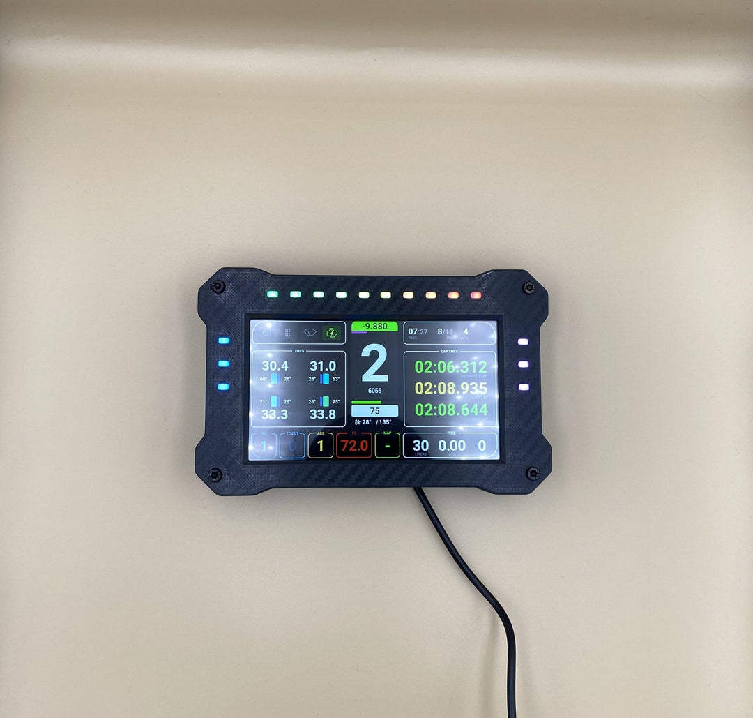 Dashboard 5 16 Leds Simracing Compatible With Simhub for Fanatec Podium ...