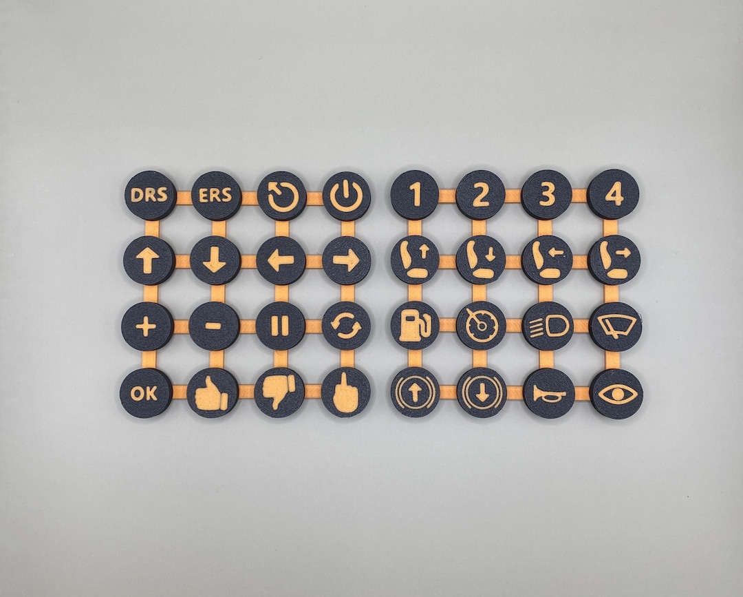 Set of 32 Caps for Simracing Buttons - Etsy