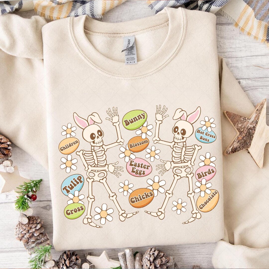 Easter Skeleton Png, Sublimation Design, Easter Day Png, Skeleton ...