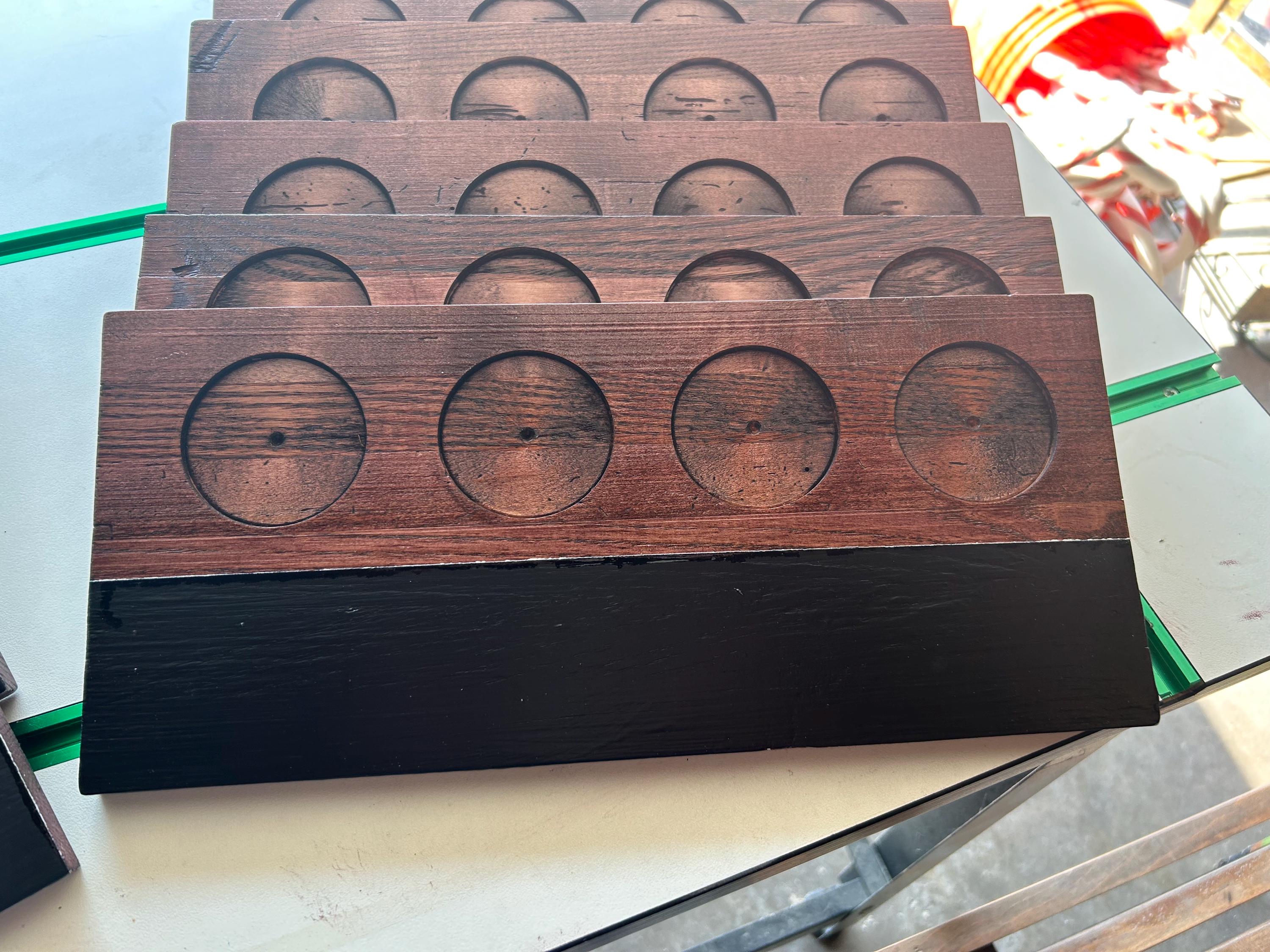 4 Glass Flight Board With Chalk Area - Etsy