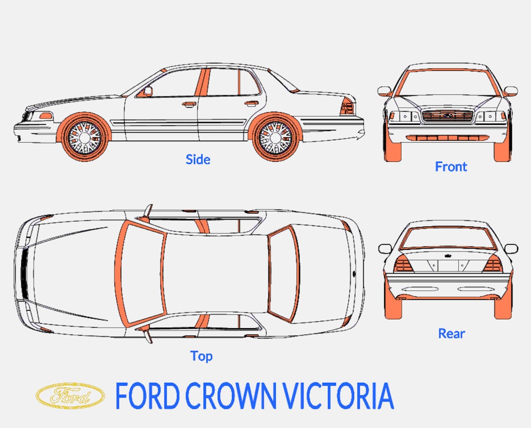 SVG Ford Crown Victoria Cut File - Etsy