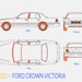 SVG Ford Crown Victoria Cut File - Etsy