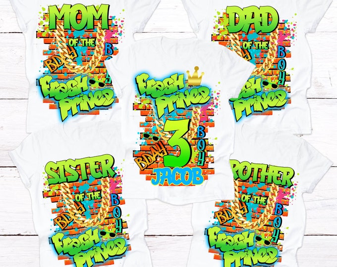 Airbrush 90's Fresh Prince Design Free Shipping - Etsy