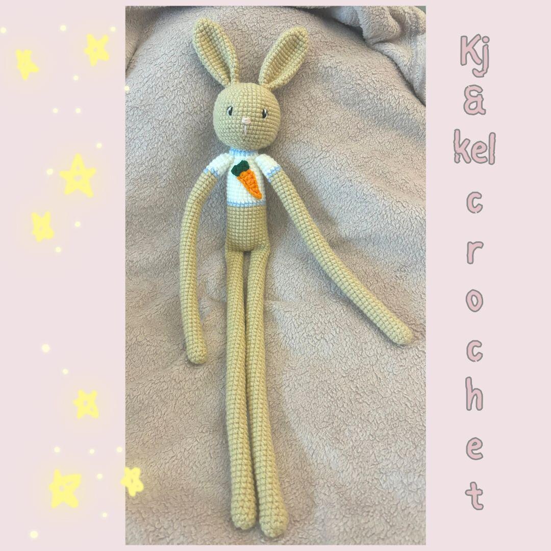 Bunny Long Legs - Crochet Plushie - Amigurumi - Stuffed Animal - Etsy