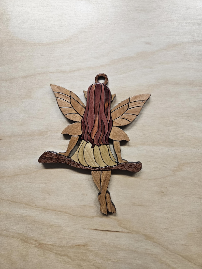 Wood Grain Fairy Layered Ornament - SVG Laser File - Etsy UK