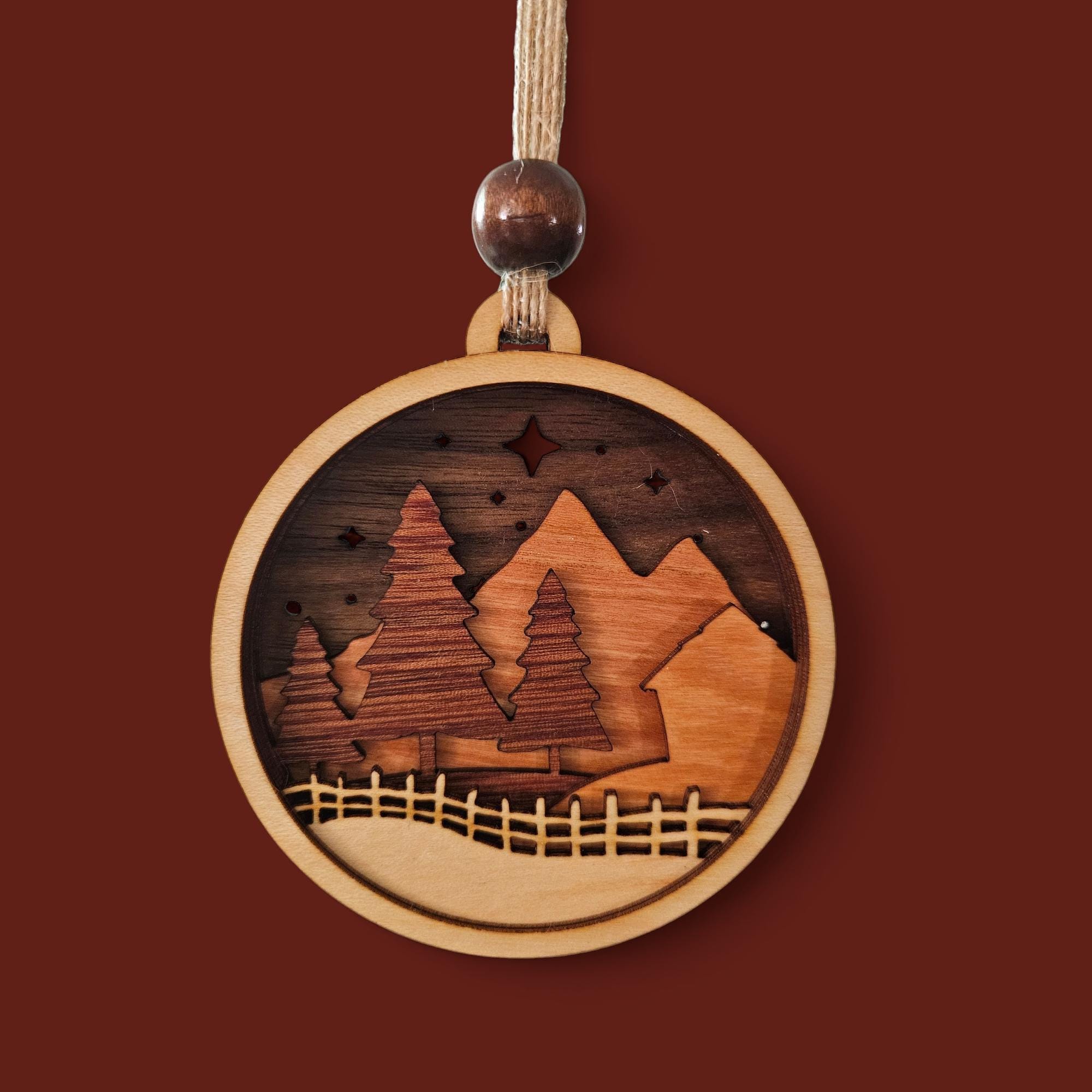 Layered Scene Ornaments - Mix and Match - SVG Laser File - Etsy