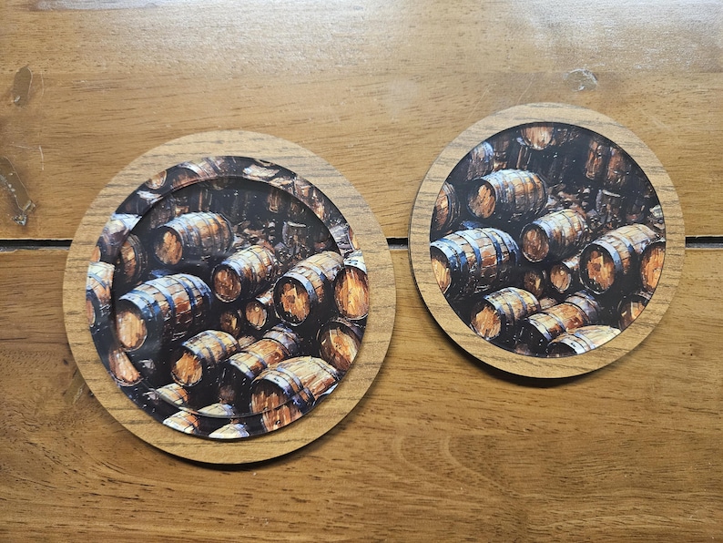 Acrylic Top Coasters - 2 Sizes - SVG Laser File - Etsy