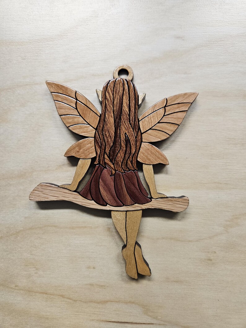 Wood Grain Fairy Layered Ornament - SVG Laser File - Etsy UK