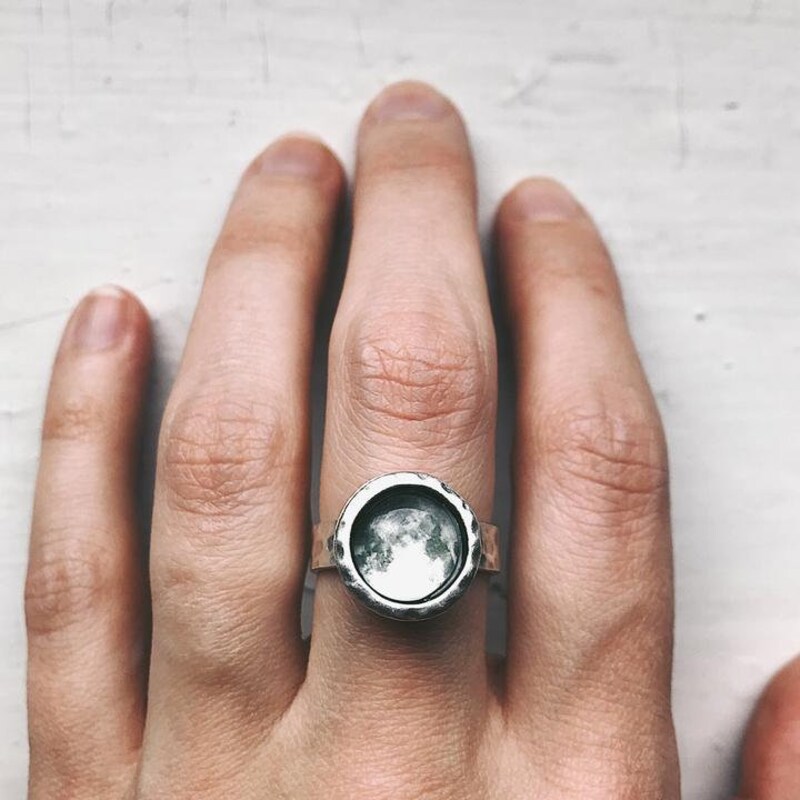 Moon Ring - Etsy