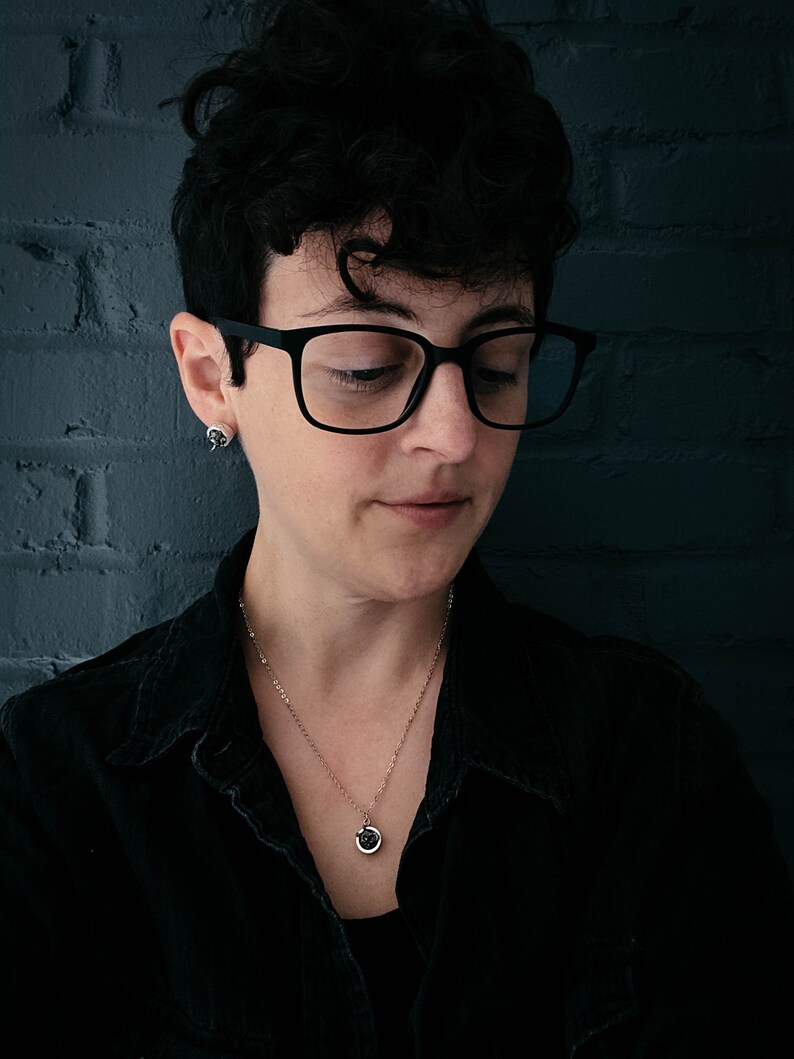 Small Chunky Round Meteorite Jewelry Set Authentic Meteorite - Etsy