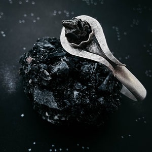 Authentic Meteorite Comet Cuff Bracelet - Shooting Star Jewelry - Silver Cosmos Celestial ...