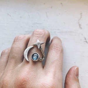 Stars and Moon Orbiting Galaxy Space Ring - Unique Statement Solar ...