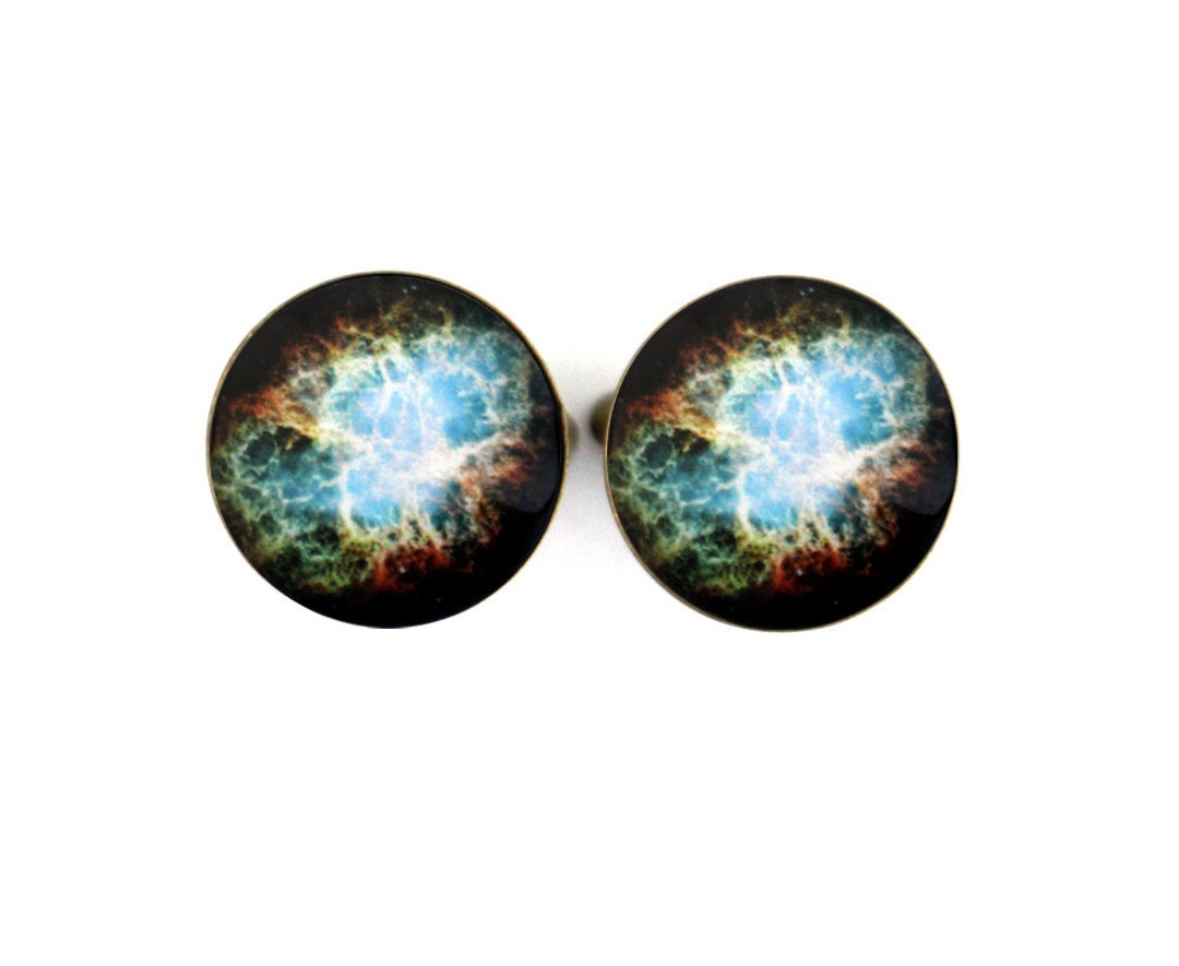 Crab Nebula Cuff Links - Galaxy Accessories - Wedding, Gifts for Men ...