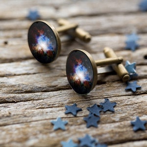 Orion Dark Nebula Cuff Links - Galaxy Accessories - Gifts for Men, Dad ...