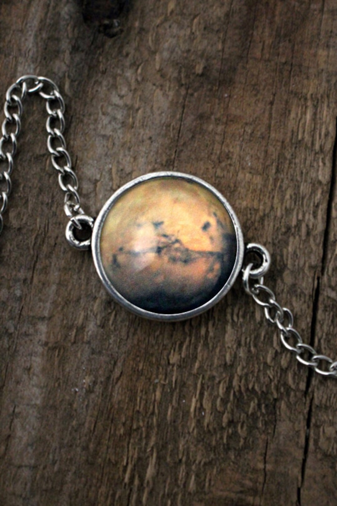 Mars Planet Galaxy Space Bracelet Universe Jewelry Petite Cosmic ...