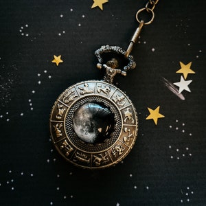 Custom Moon Phase Pocket Watch - Anniversary or Birthday Gift - How the ...