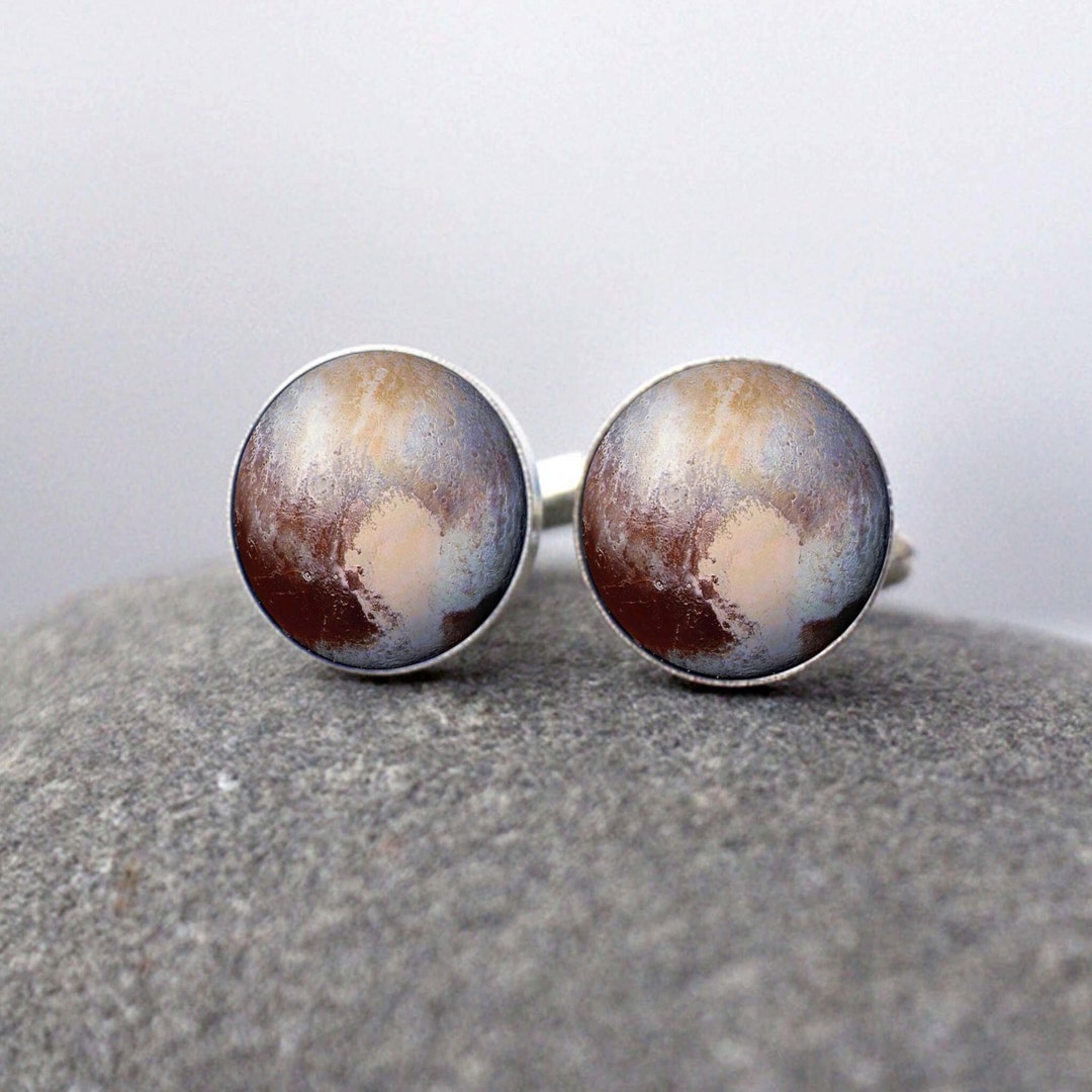 Pluto Cuff Links - Galaxy Accessories - Gifts for Dudes, Dwarf Planet ...