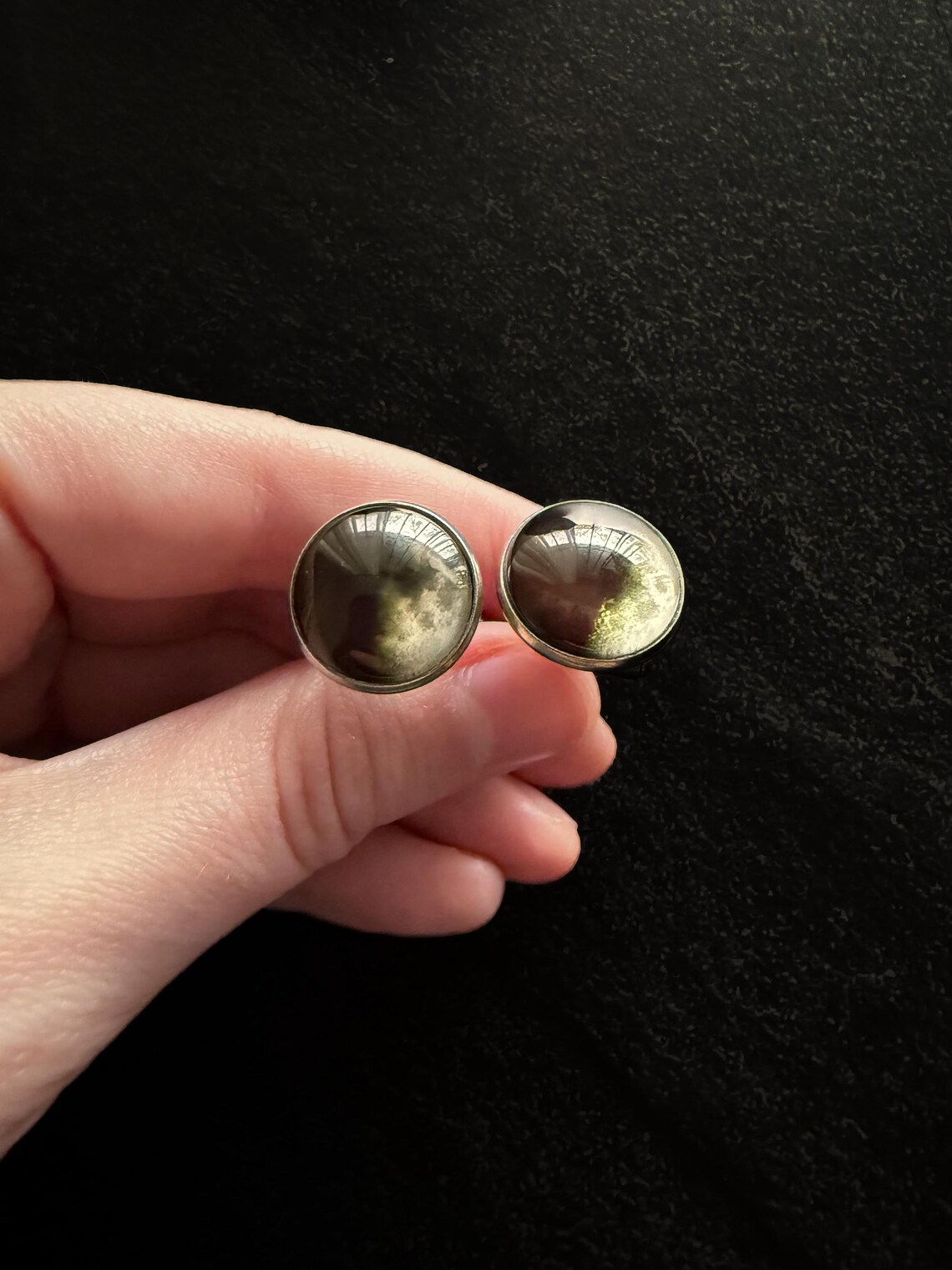 My Moon Cufflinks - Custom Lunar Phase Cuff Links - How the Moon Looked ...