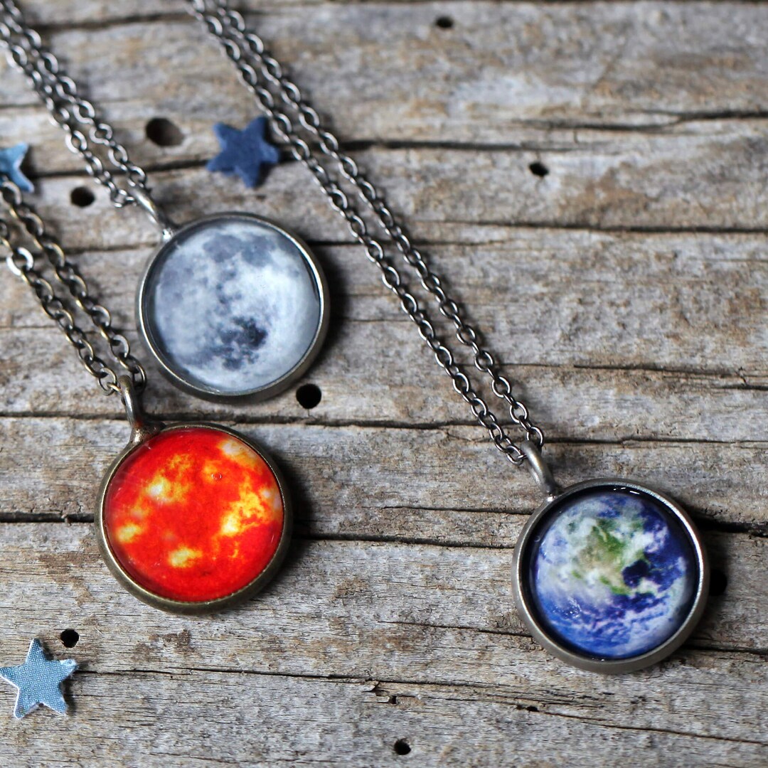 Design Your Own Space Pendant - Pick Your Planet, Sun, Galaxy or Nebula ...