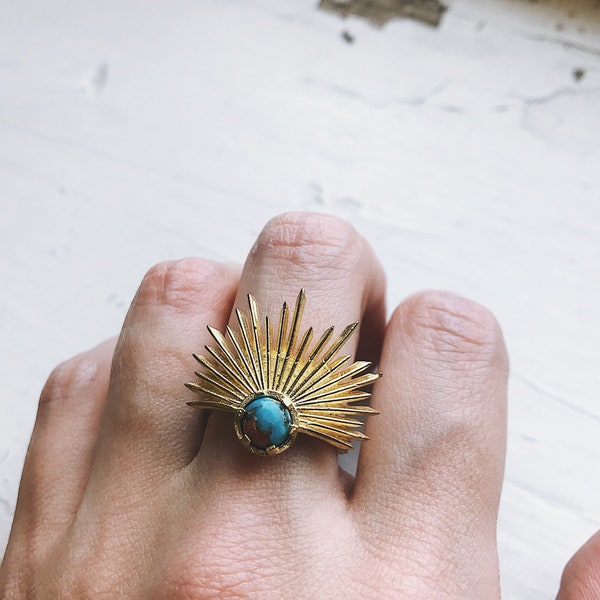 Sunburst Ring - Etsy