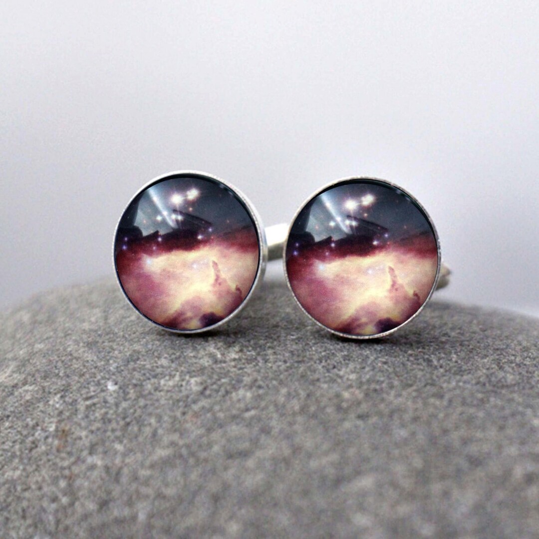 Stars in Scorpius Nebula Cuff Links - Galaxy Accessories - Space ...