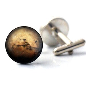 Mars Cuff Links - Galaxy Gifts for Dudes, Planet, Space Cufflinks ...
