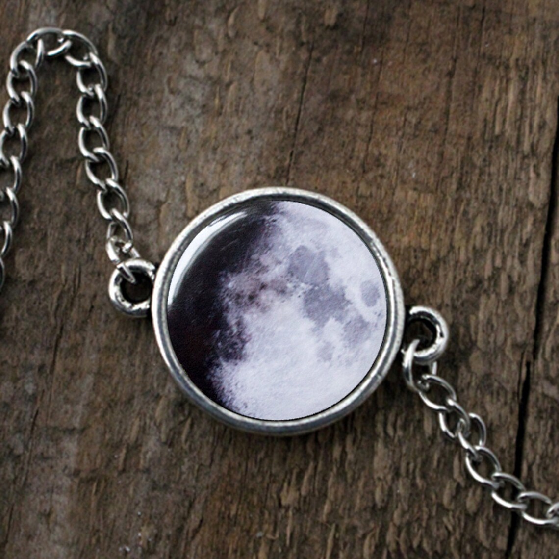 My Moon Bracelet Custom Moon Date Jewellery Birthday or - Etsy