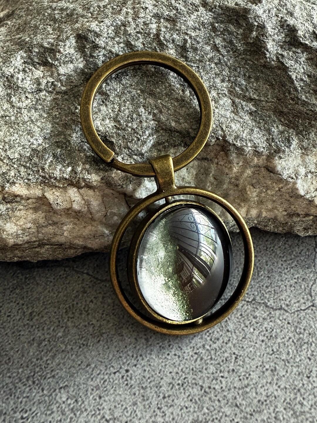 My Moon Double Sided Fidget Keychain - Bronze - Custom Date Lunar ...