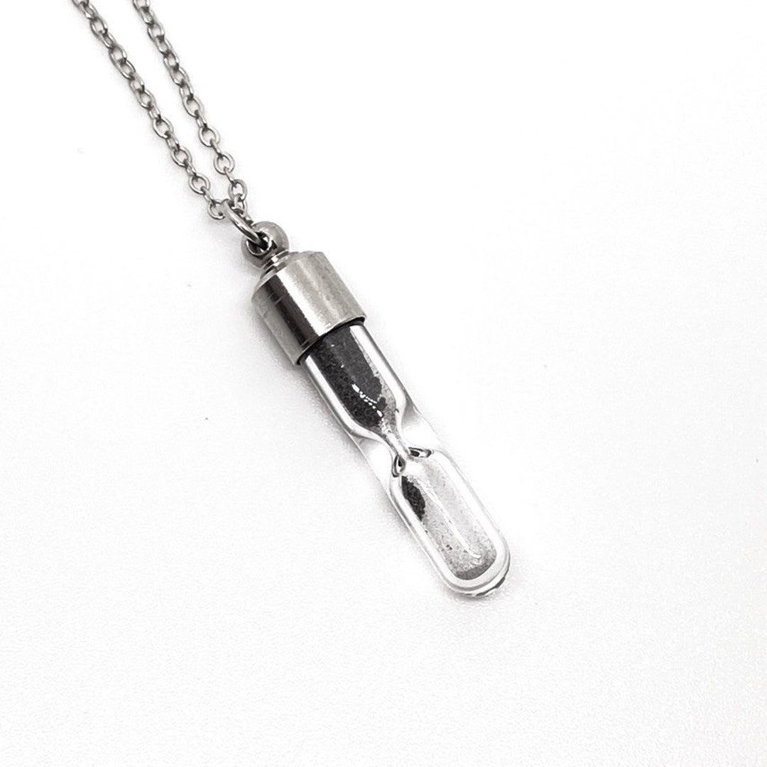 Space Time Necklace - Hourglass Necklace With Meteorite Dust - Campo ...