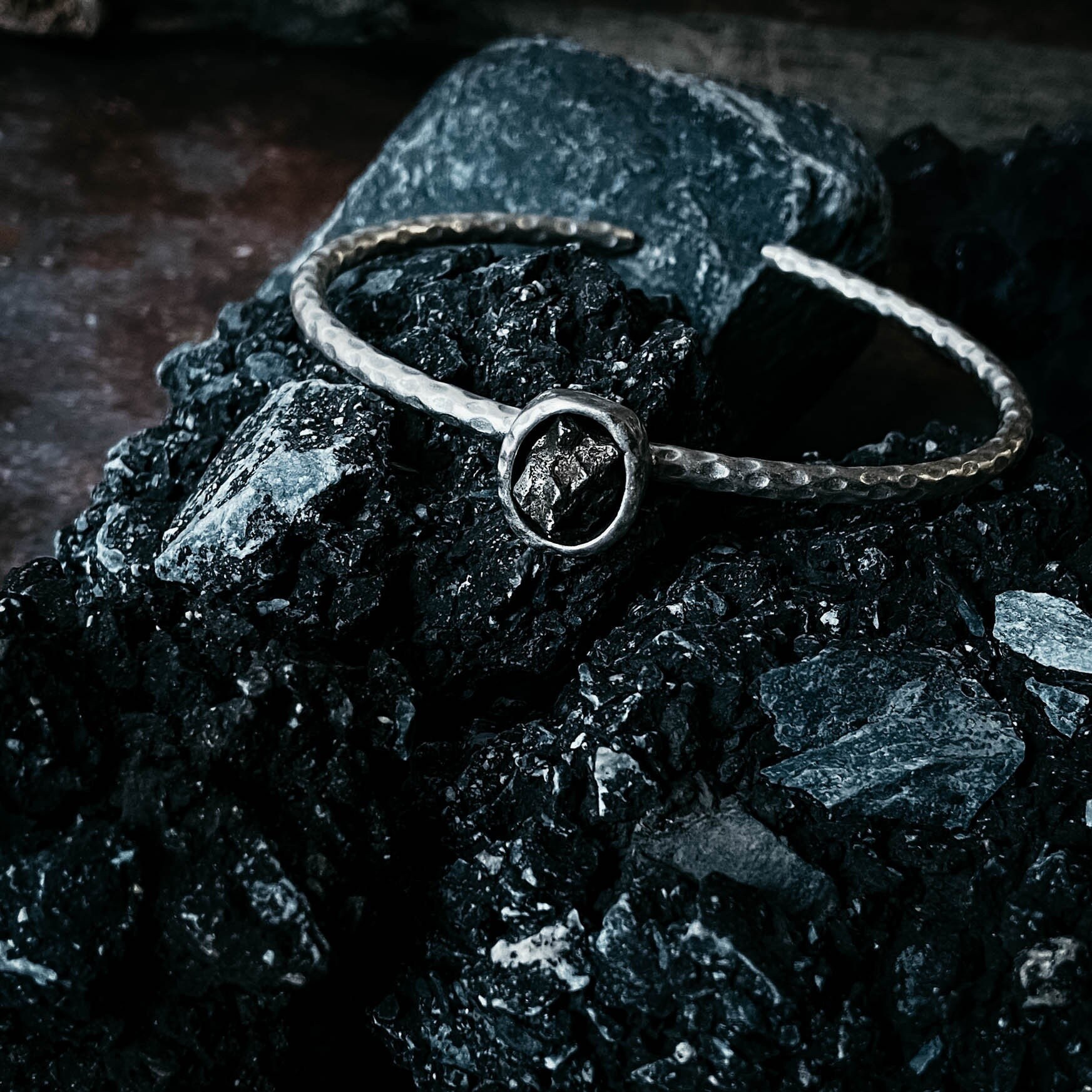 Meteorite Bracelet Authentic Meteorite Petite Oval Cuff - Etsy