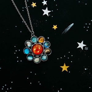 Solar System Jewelry Gift Set Colorful Silver Planetary - Etsy