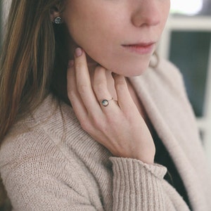 Galaxy Space Ring - Sterling Silver, 8mm, Custom Sized - Petite Solar ...