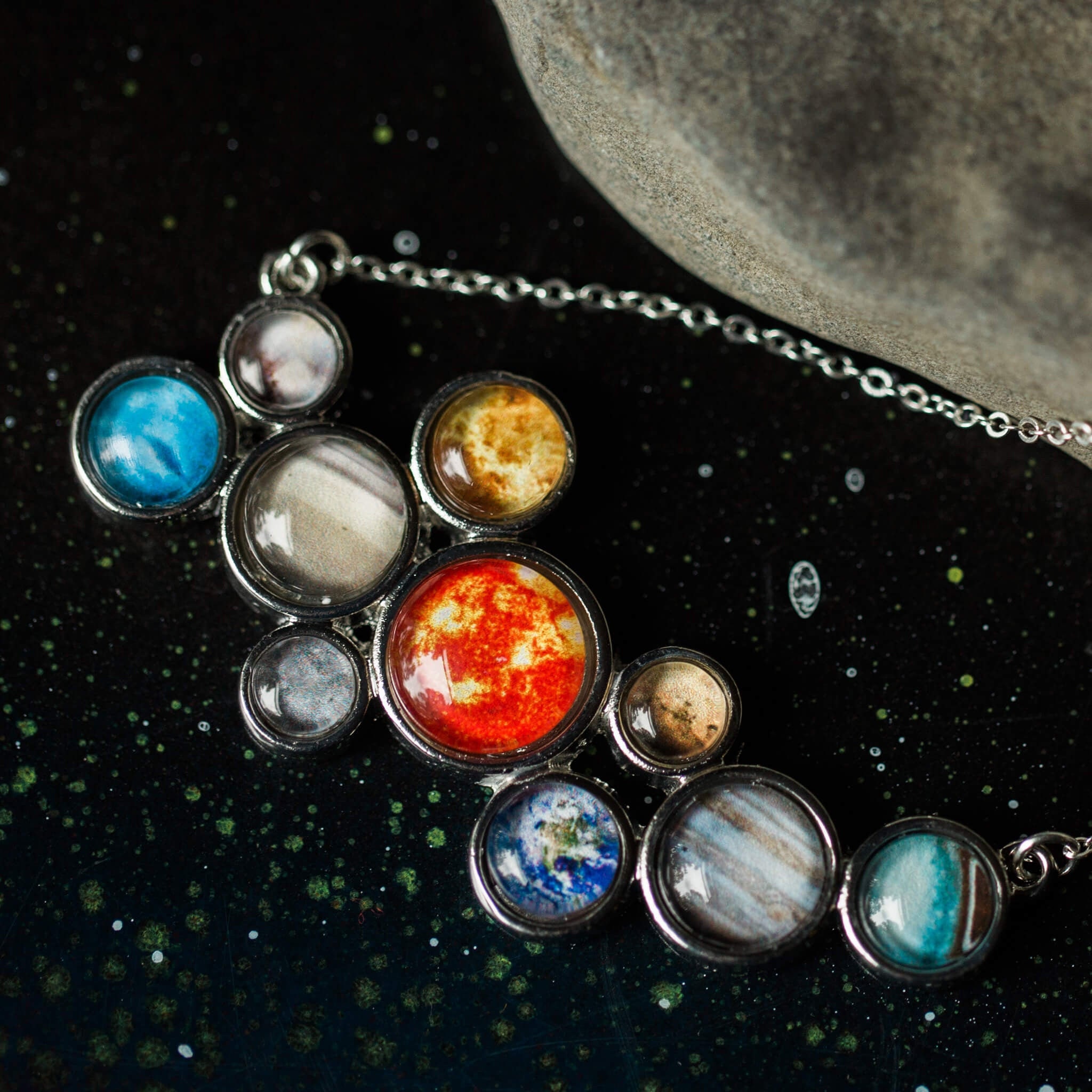 Solar System Necklace Etsy