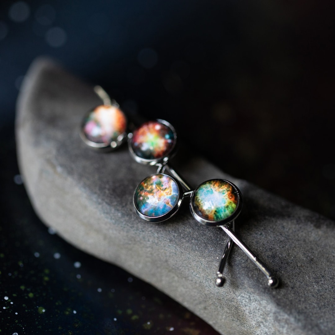 Nebula Hair Clip - Colorful Hair Pin Accessory, Unique Stocking Stuffer ...