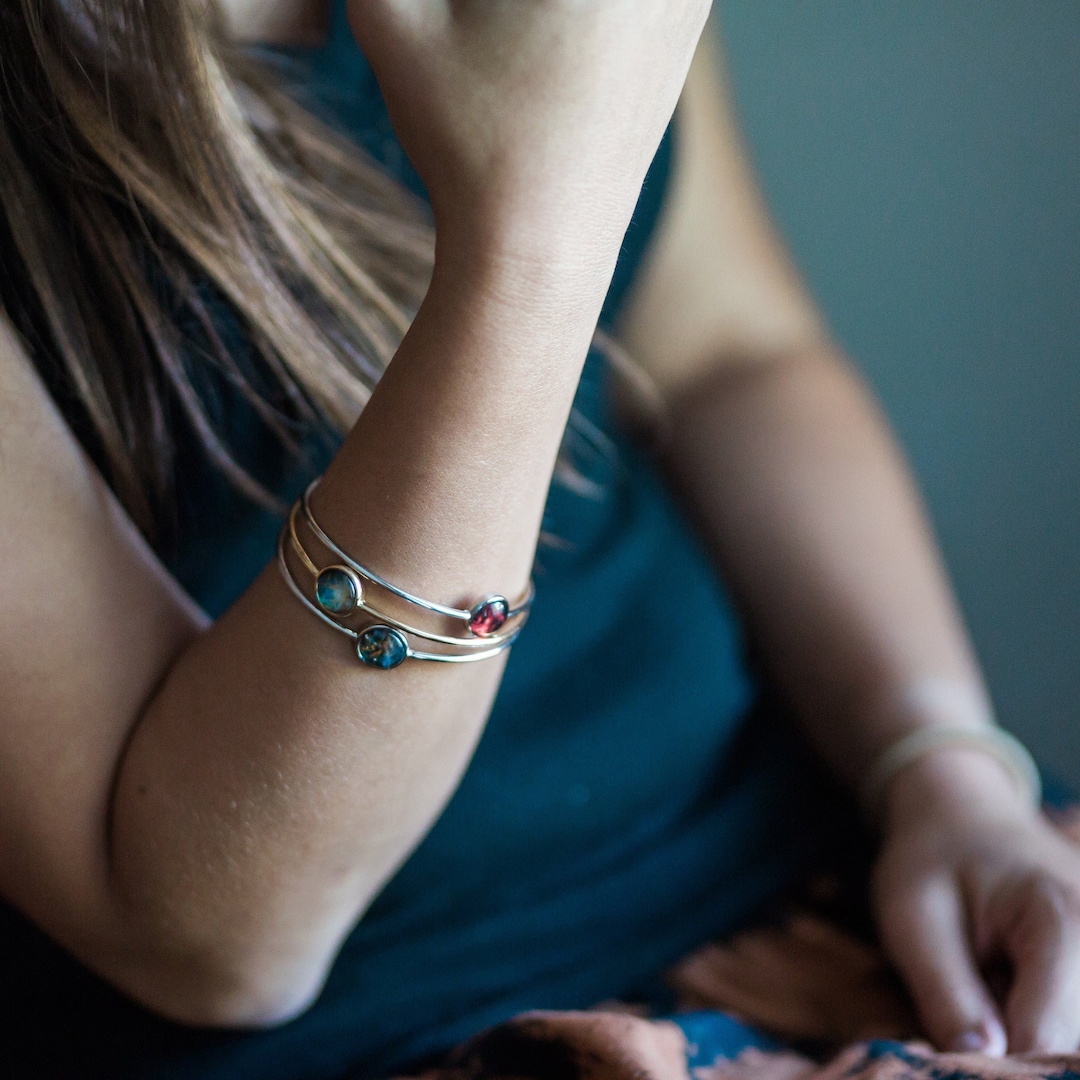 CLEARANCE Galaxy Stackable Bangle in Gold or Silver - Choose Your ...