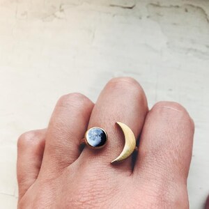 My Moon Personalized Ring - Ring Made With Phase of the Moon From ...