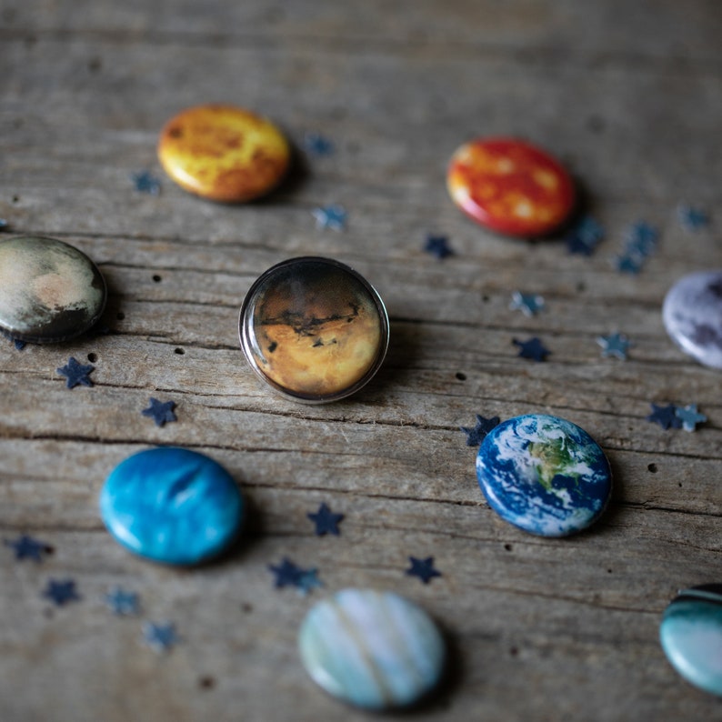 Interchangeable Solar System Lapel Pin Silver or Bronze 10 - Etsy