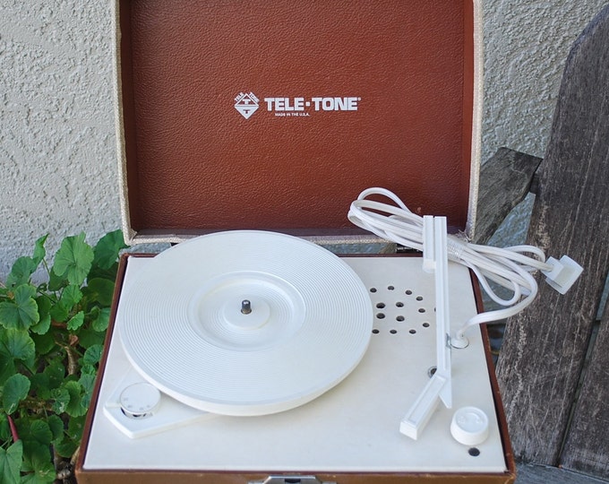 Vintage Teletone Portable Record Player Phonograph - Etsy