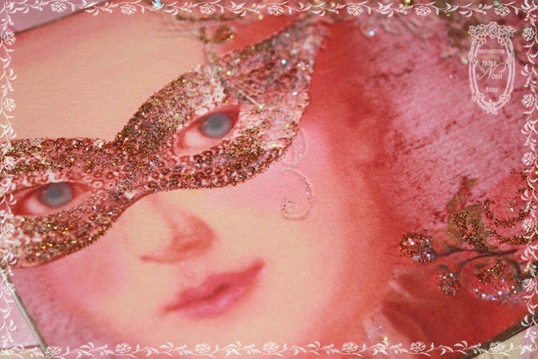 Marie Antoinette Pink Masquerade Ball Stationery Cards or Invitations ...