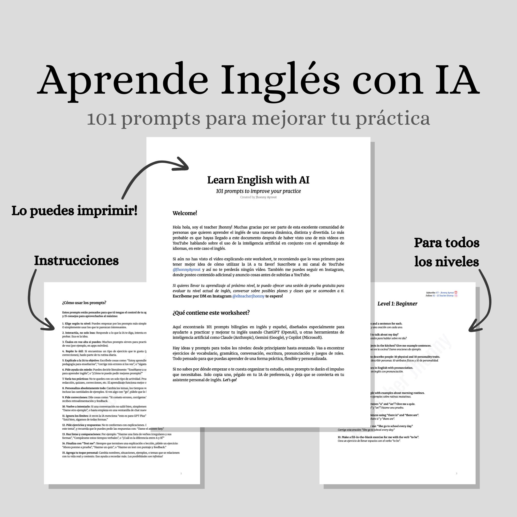 Chatgpt English Learning Prompts: 101 Bilingual Conversation Starters ...
