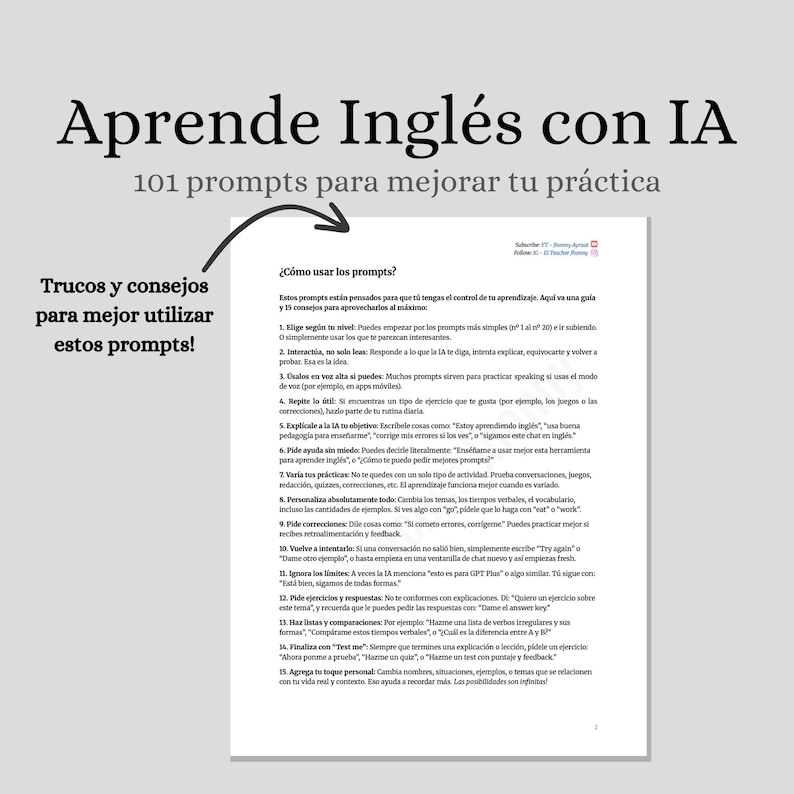 Chatgpt English Learning Prompts: 101 Bilingual Conversation Starters ...